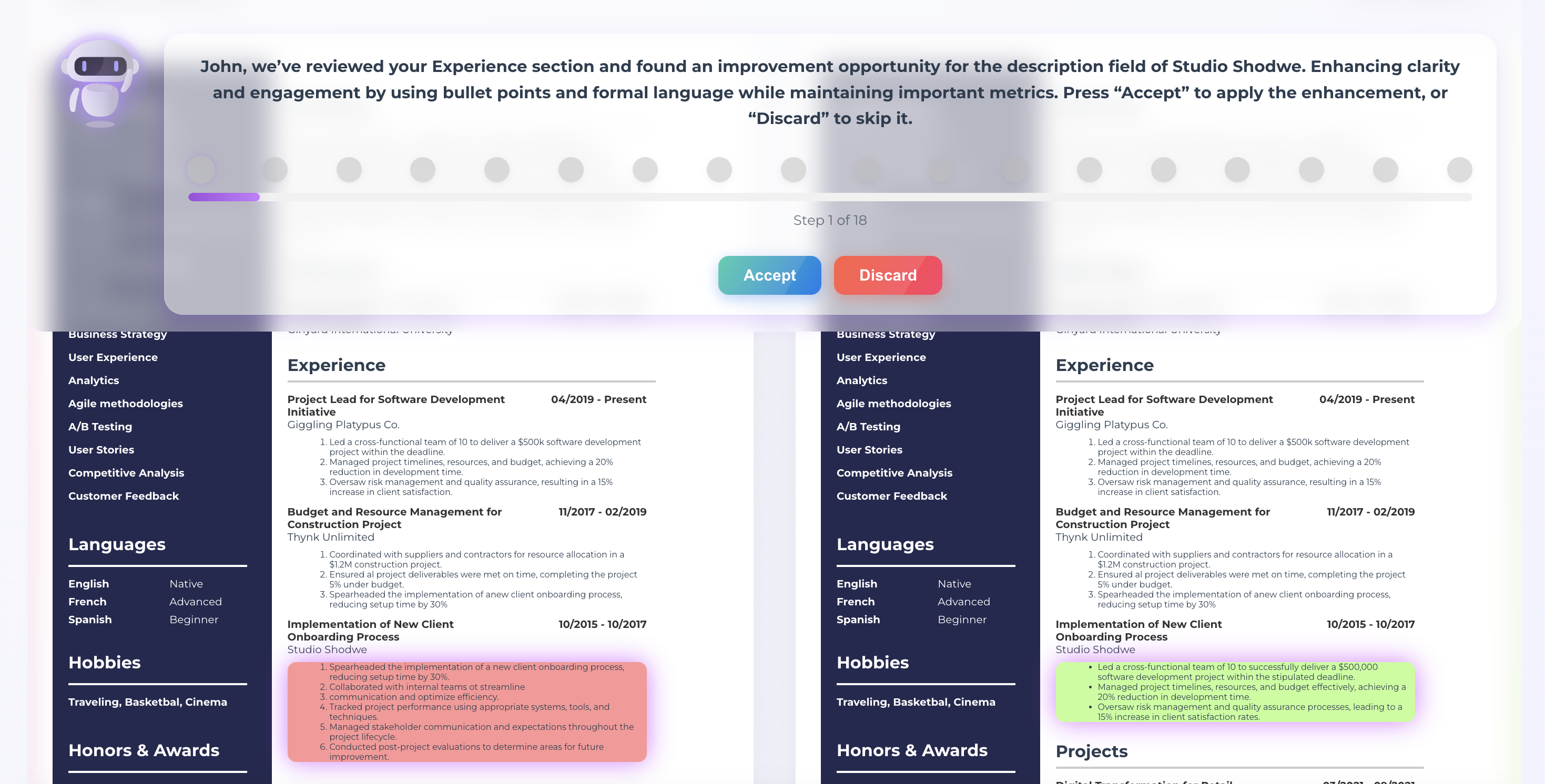 Person thinking about resume feedback